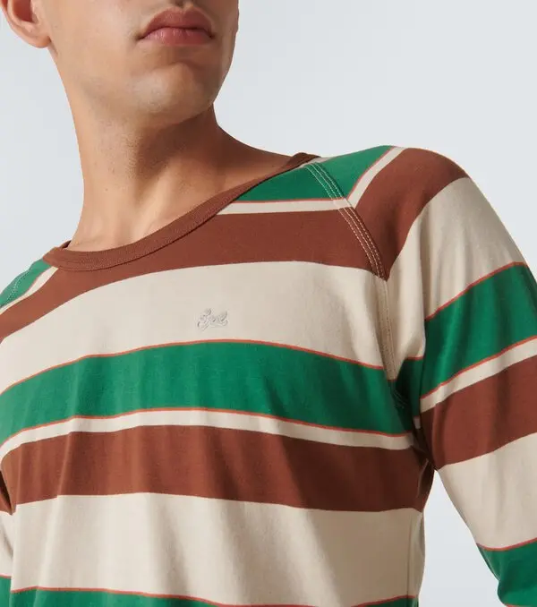 ERL Striped Cotton Jersey T-shirt