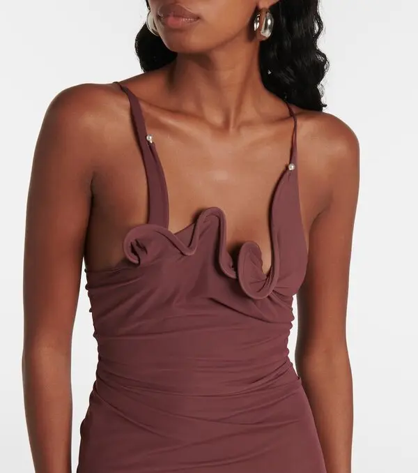 burgundy babydoll dress Satin in – Steph & Co cocktail short dress Half Sleeves Scoop Lace Size:Us Size 18W Designed in Los Angeles