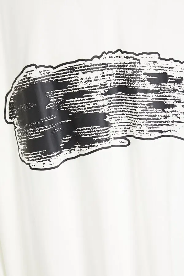 Y3 Printed Stretchcotton Jersey Tshirt