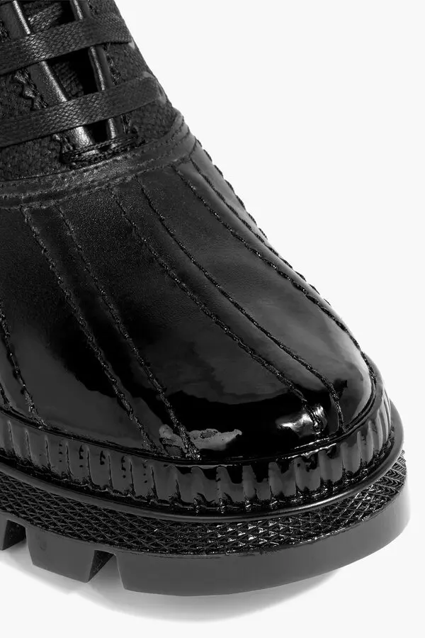 JIMMY CHOO Oskar Leather And Canvas Ankle Boots
