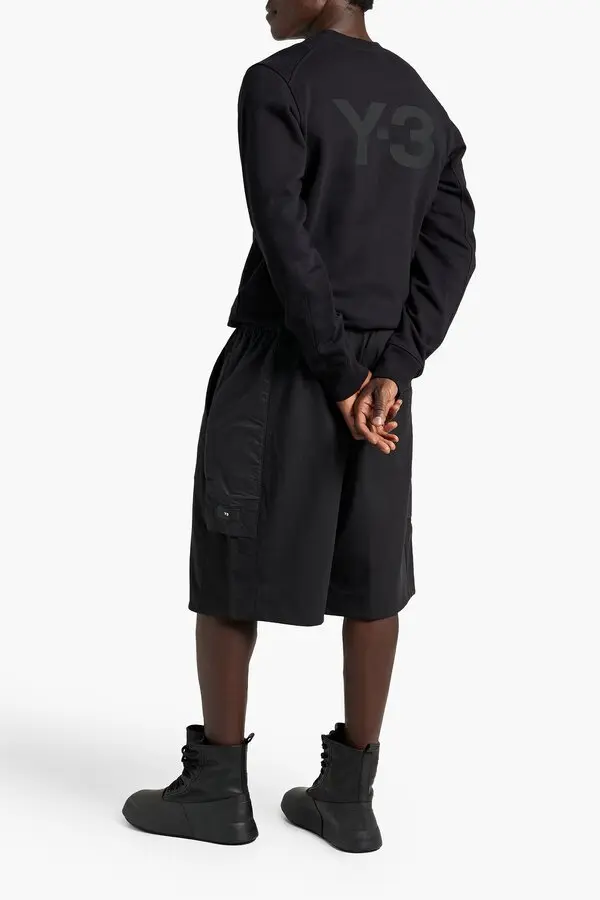 Y3 Wool-blend Drawstring Shorts