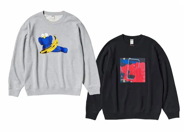 KAWS X Uniqlo Warhol Graphic Sweatshirt - Gray/black