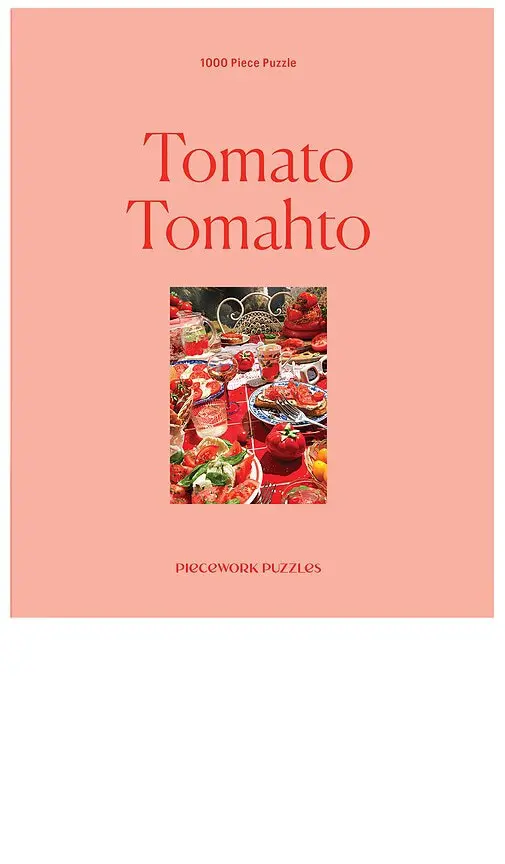 PIECEWORK Tomato Tomahto 1,000 Piece Puzzle In Coral - N,a