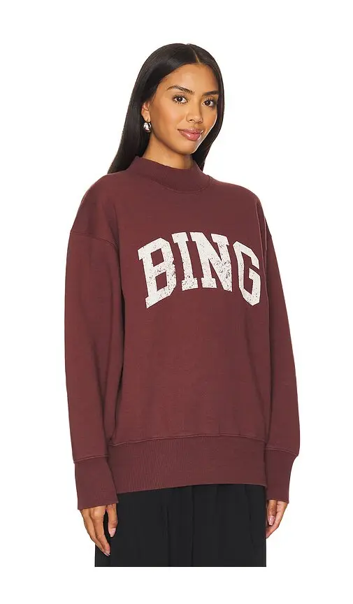 ANINE BING Bradie Bing Sweatshirt - Deep Burgundy