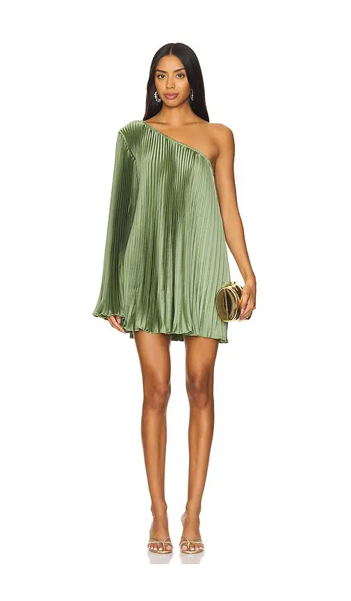 L'IDEE Mozart Mini Dress - Moss