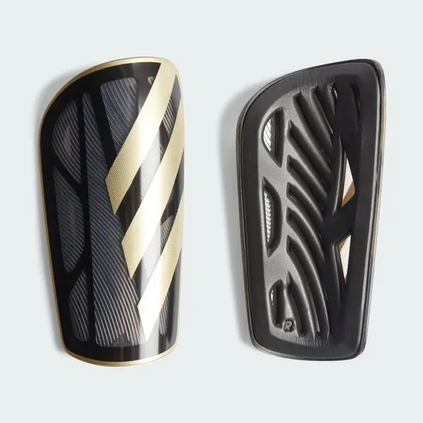 Adidas Tiro League Shin Guards - Black / Gold Metallic / White