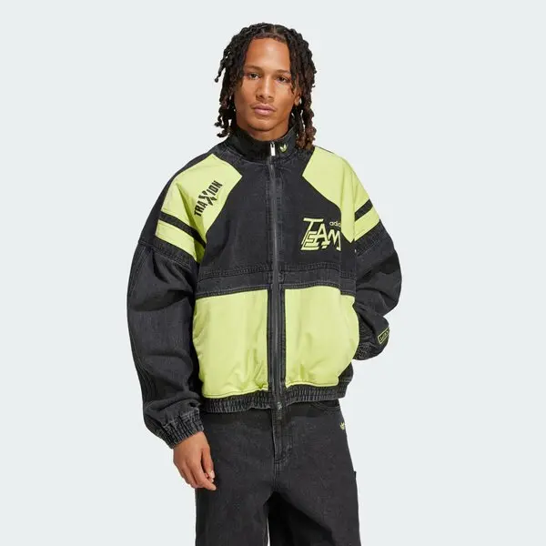 Adidas Adilenium Season 2 Moto Denim Jacket - Black | Editorialist