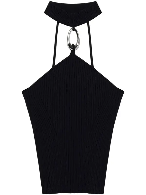 Simkhai Rubie Hardware Knit Top - Black
