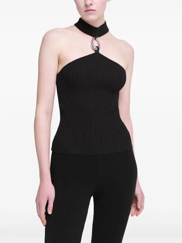 Simkhai Rubie Hardware Knit Top - Black