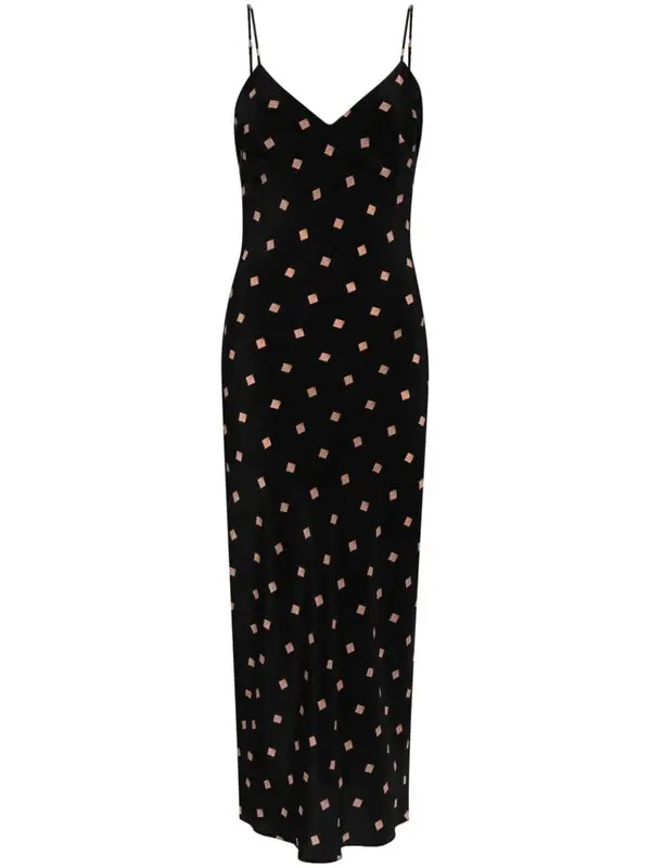 GILDA & PEARL Seashell-print Slip Dress