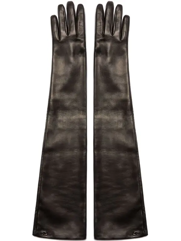 Valentino Garavani Vlogo Signature Leather Gloves