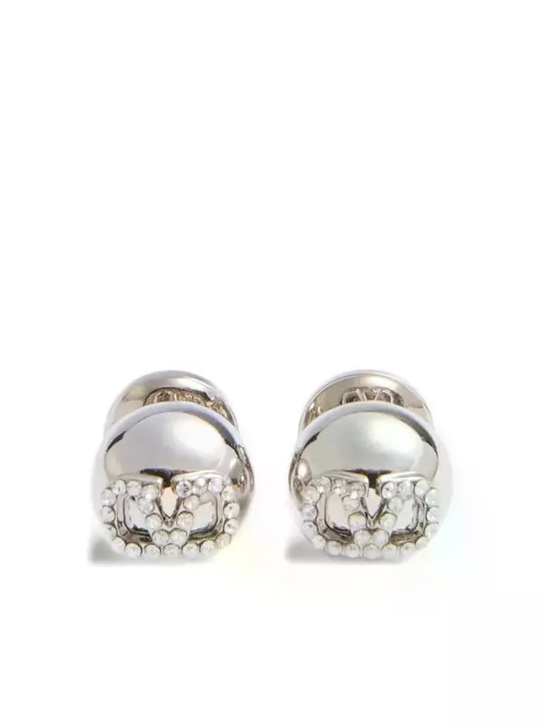 Valentino Garavani Vlogo Signature Stud Earrings - Silver