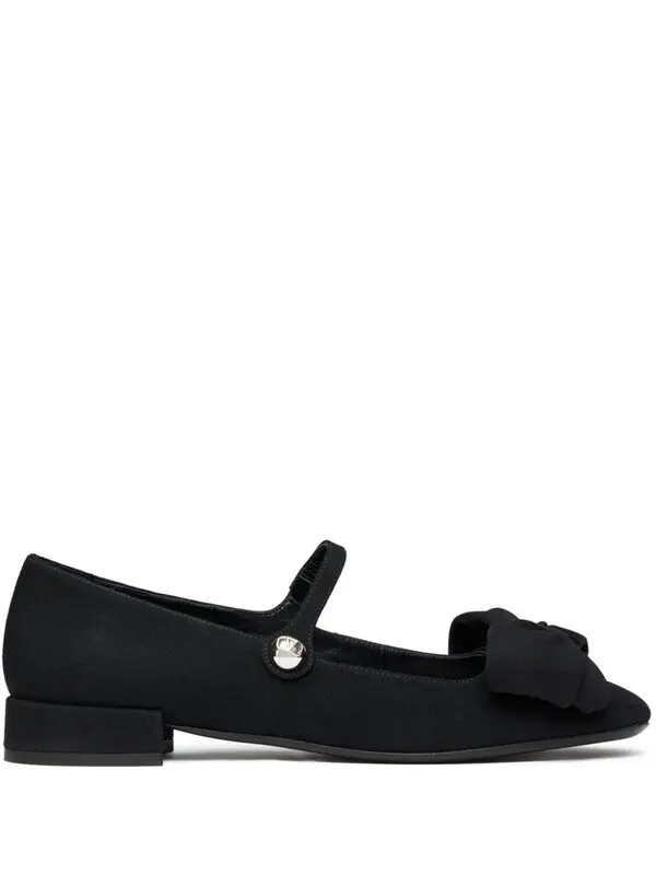 Valentino Garavani Bowjane Mary-jane Ballet Pumps - Black