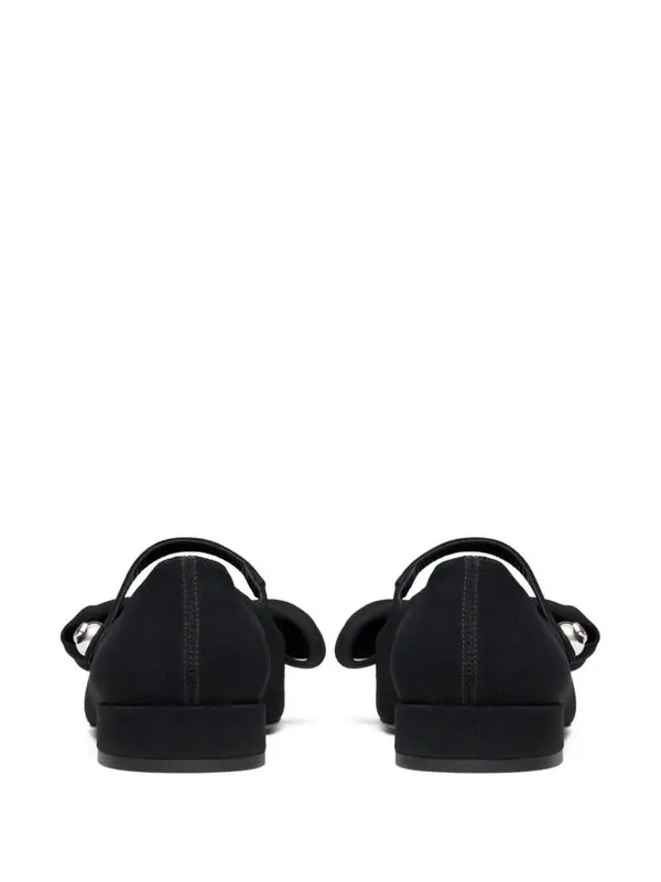 Valentino Garavani Bowjane Mary-jane Ballet Pumps - Black