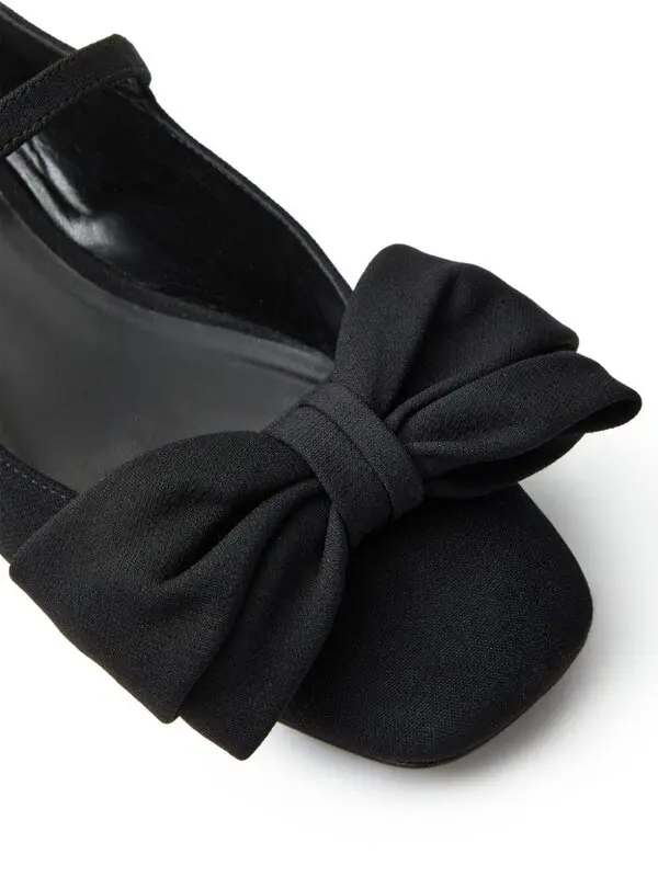 Valentino Garavani Bowjane Mary-jane Ballet Pumps - Black
