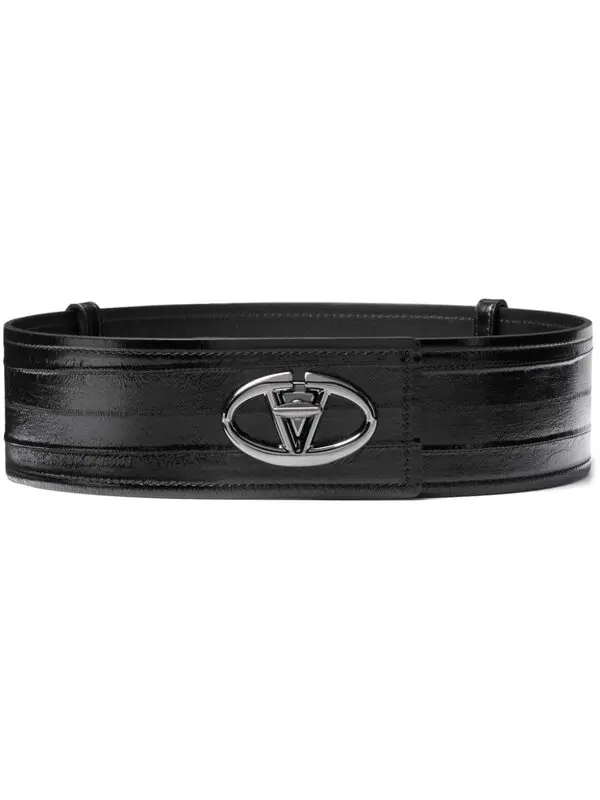 Valentino Garavani Vlogo Signature Belt - Black