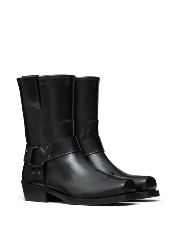 Valentino Garavani 40mm Rockstud Biker Boots
