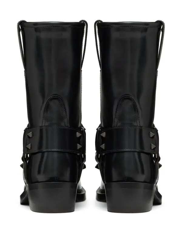 Valentino Garavani 40mm Rockstud Biker Boots