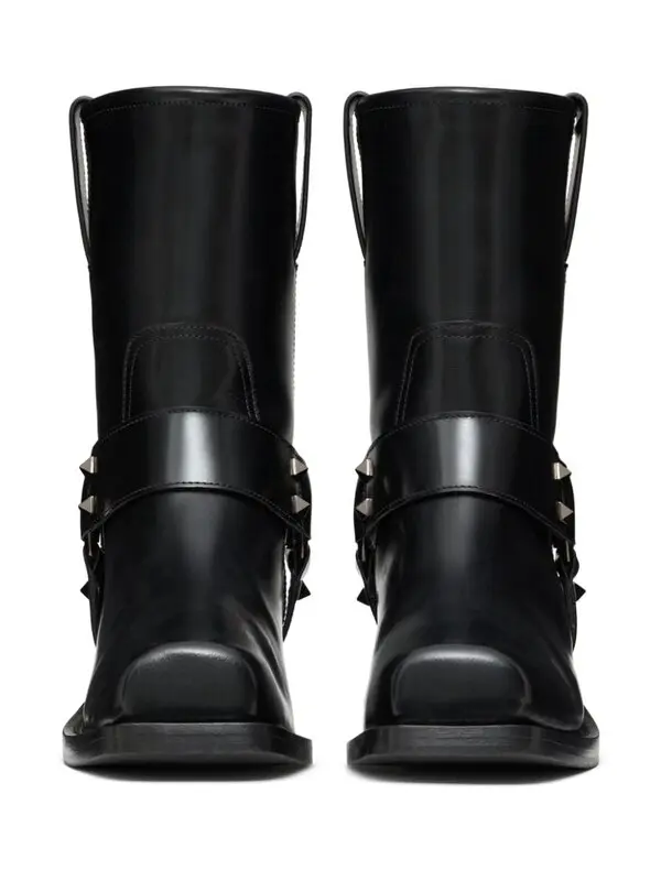 Valentino Garavani 40mm Rockstud Biker Boots