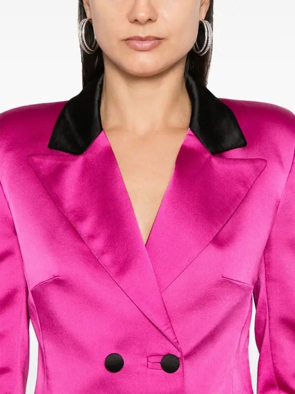 MITILIANE COUTURE Satin-trim Blazer