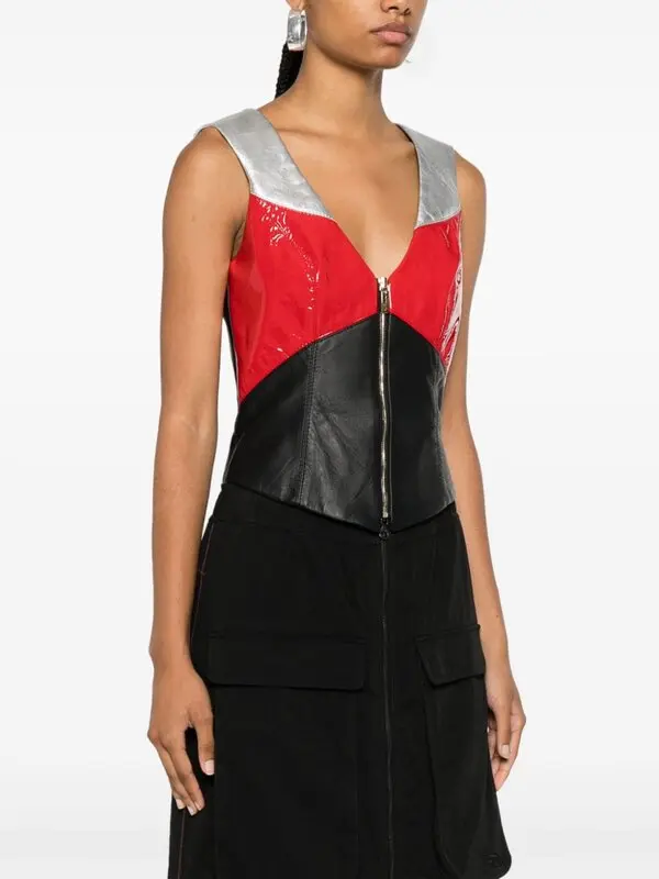 MITILIANE COUTURE Leather Waistcoat