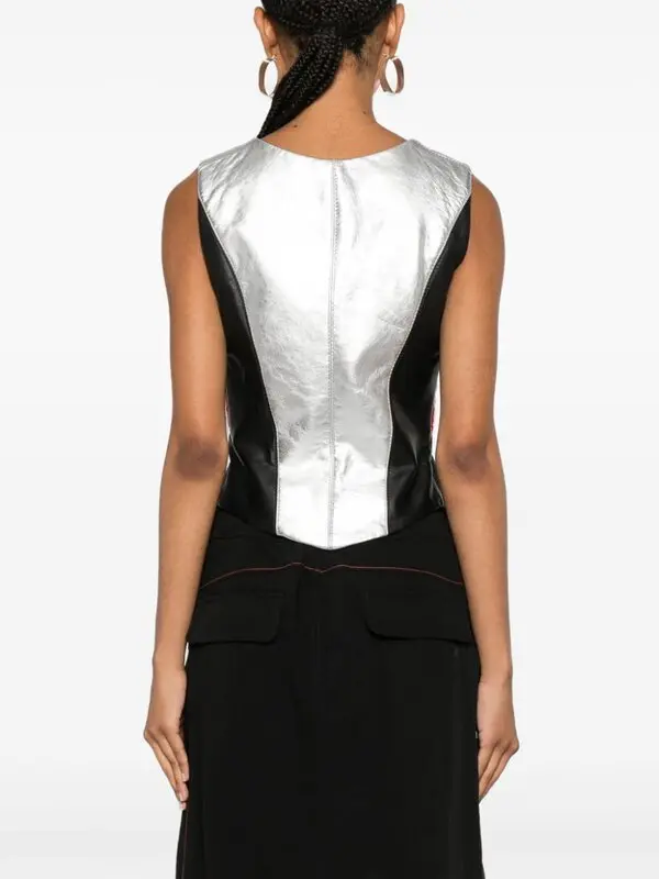 MITILIANE COUTURE Leather Waistcoat
