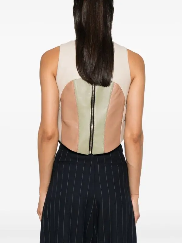 MITILIANE COUTURE Paneled Sleeveless Top
