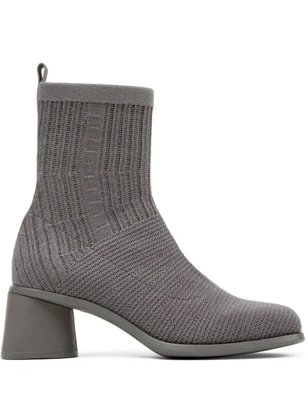 Camper Kiara 65mm Square-toe Boots - Grey