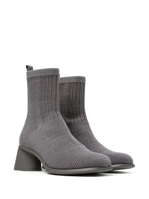 Camper Kiara 65mm Square-toe Boots - Grey
