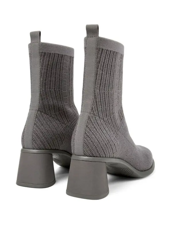 Camper Kiara 65mm Square-toe Boots - Grey