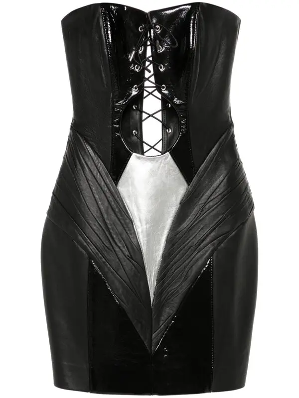 MITILIANE COUTURE Leather Mini Dress