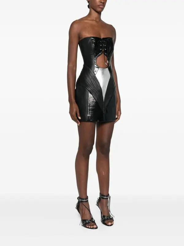 MITILIANE COUTURE Leather Mini Dress