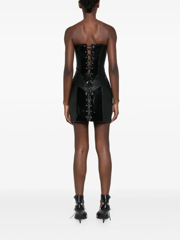 MITILIANE COUTURE Leather Mini Dress