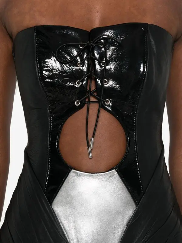 MITILIANE COUTURE Leather Mini Dress