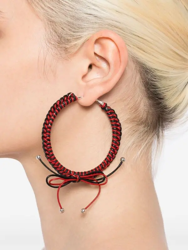 CHOPOVA LOWENA Braided Hoop Earrings