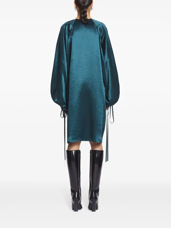 LANVIN Satin-finish Midi Dress