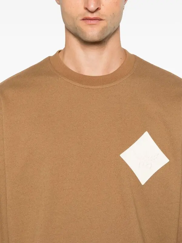 Mcm Logo-patch Bouclé Sweatshirt