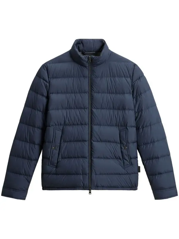Woolrich Logo-print Padded Jacket - Blue