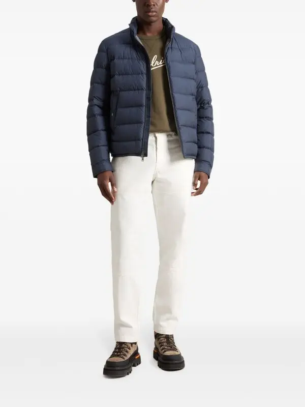 Woolrich Logo-print Padded Jacket - Blue