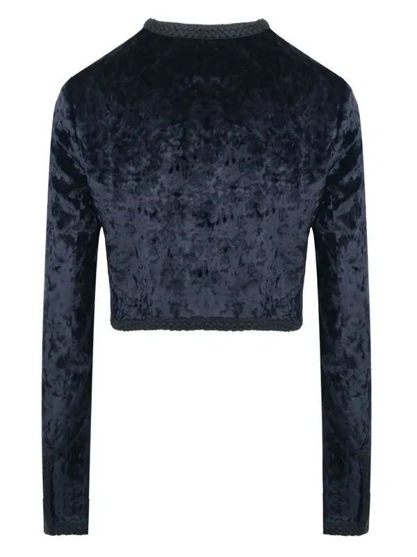 Ports 1961 Floral Velvet-effect Jacket