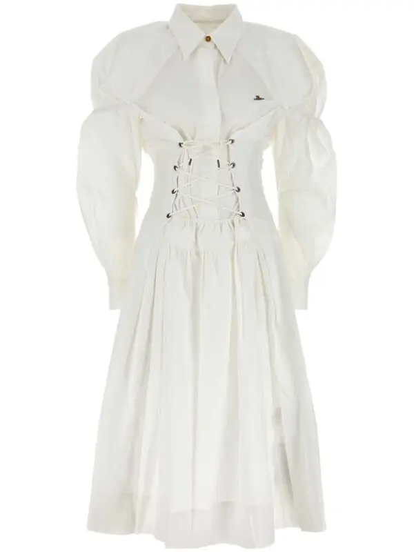 white christmas dresses Kate Ford Ethelinda Pleated Corset Dress size 4/AU14