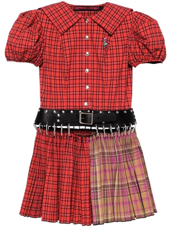 CHOPOVA LOWENA Judith Checked Dress