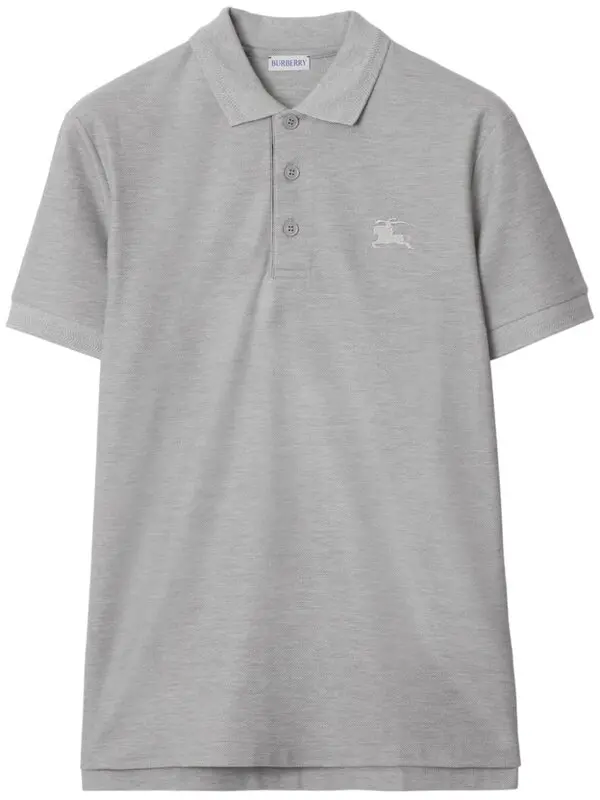 Burberry Cotton Polo Shirt - Grey