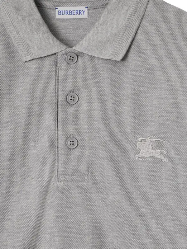 Burberry Cotton Polo Shirt - Grey