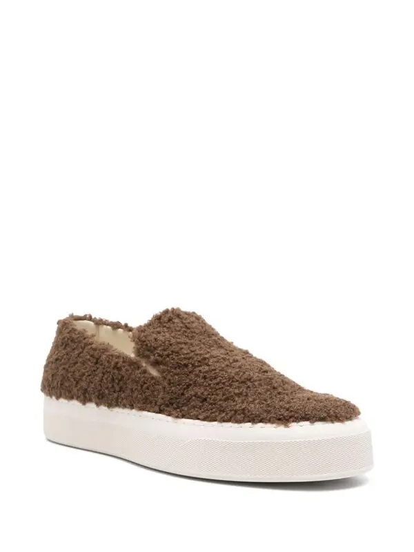 COMMON PROJECTS 65mm Shearling Slip-on Sneakers