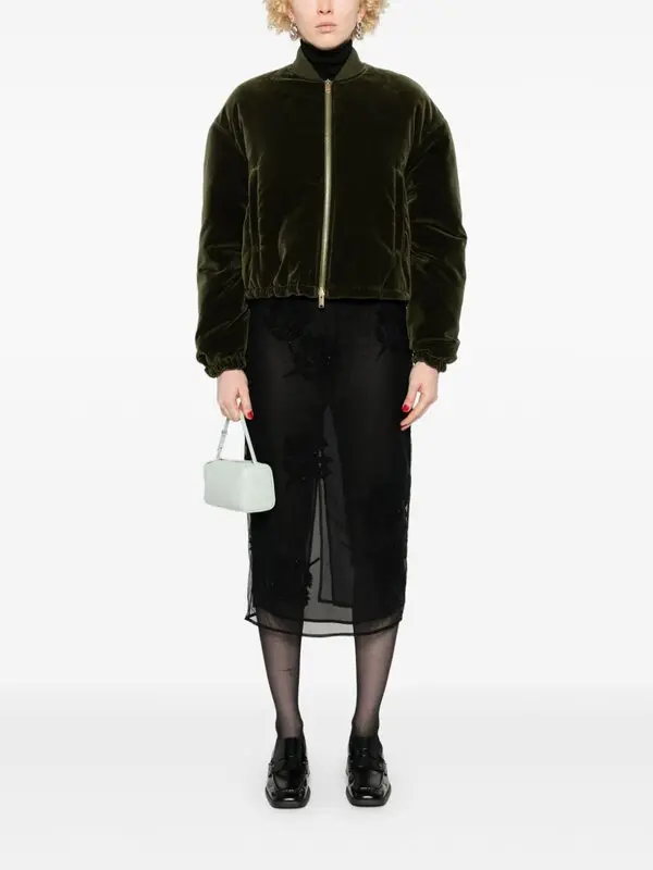 Fabiana Filippi Velvet Bomber Jacket
