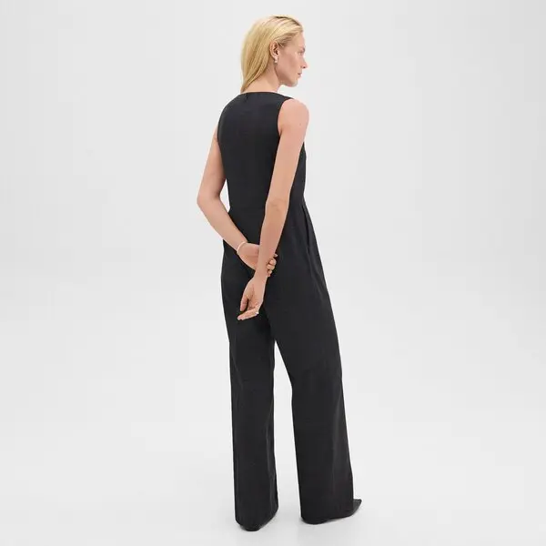 Theory Relaxed Sleeveless Wide-leg Jumpsuit