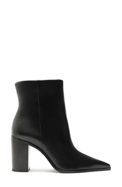 Schutz Mikki Leather Booties - Black