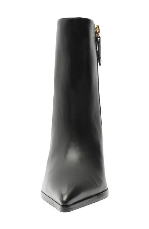 Schutz Mikki Leather Booties - Black