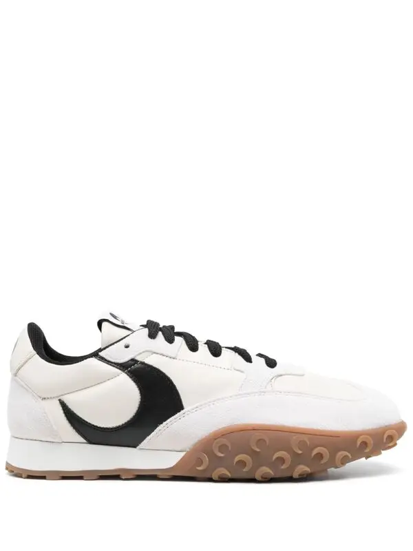 MARINE SERRE Calf Leather Lace-up Sneakers